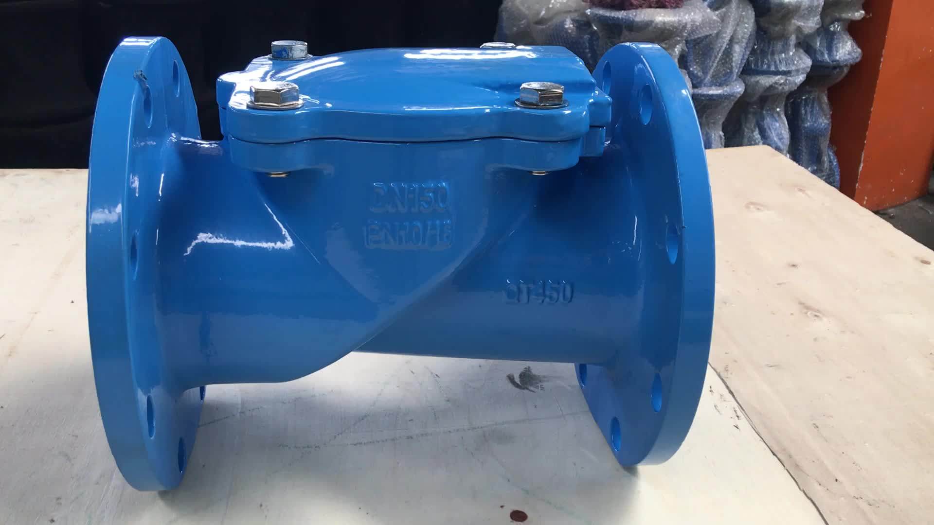 Ductile Iron Water Swing Rubber Check Valve - Buy Rubber Check Valve ...