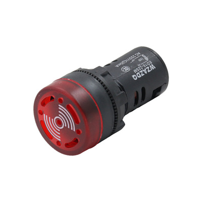 奥尊 闪光声光蜂鸣器AD16-22SM报警器12V 24V 220V断续声22MM