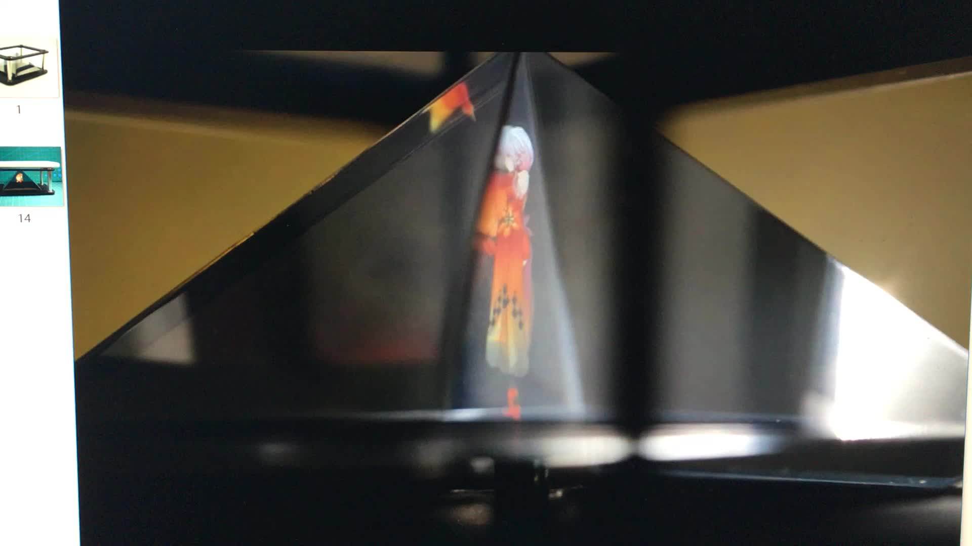 360 Degree View 3d Holographic Display Showcase,Hologram Advertising ...