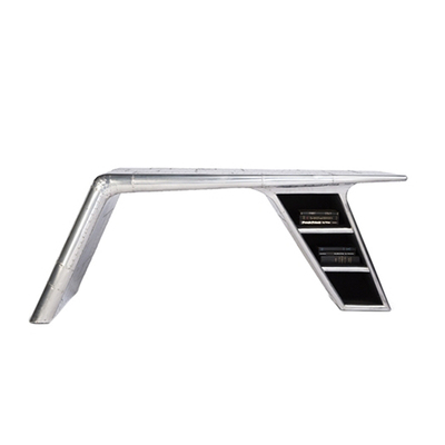 太空铝皮工业风做旧办公电脑桌