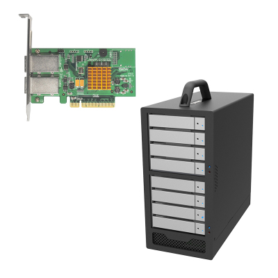 8盘位磁盘阵列柜raid5Stardom快