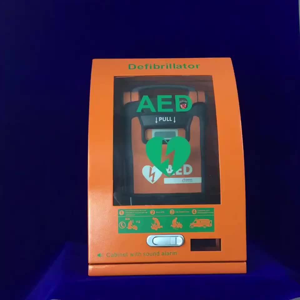 Wall Mounted Aed Waterproof Alarmed Curved Aed First Aid Box For ...
