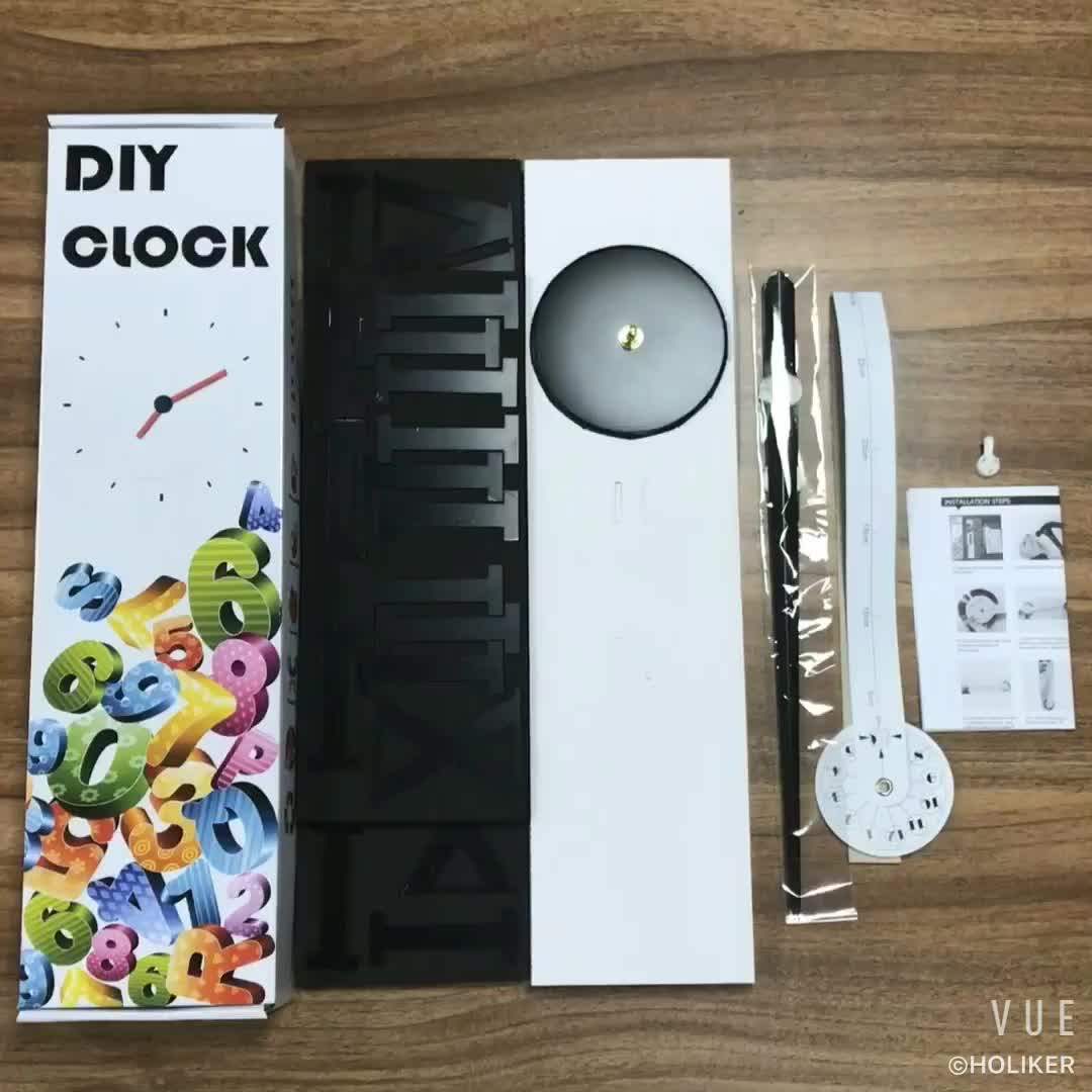 Modern Home Decorative Diy 3d Wall Clock - Buy Modern Home Decorative ...