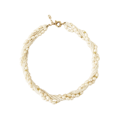 私人天然珍珠复古风两用多层次