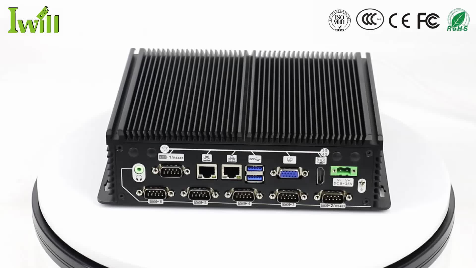 Small Ipc J1900 Barebone Fanless Industrial Pc With 6 Rs485 - Buy Fanless Pc,Industrial Pc ...