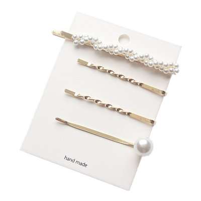 ins少女刘海网红头饰品珍珠发夹