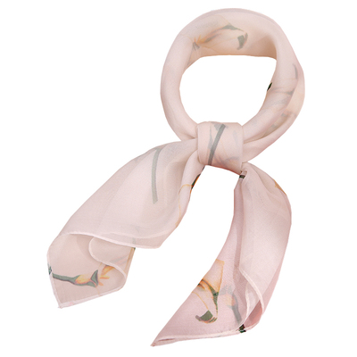 真丝小方巾丝巾桑蚕丝秋冬款洋气