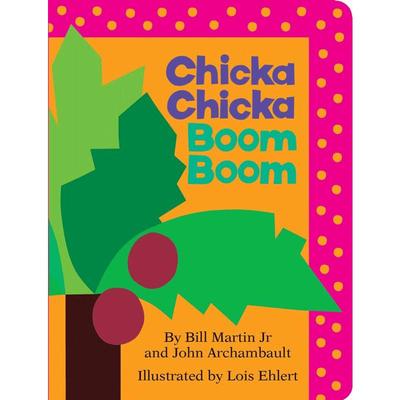 【中商原版】Chicka Chicka Boom Boom Book 叽喀叽喀碰碰 凯迪克大奖绘本 英文原版 纸板书 英语字母启蒙 字母绘本