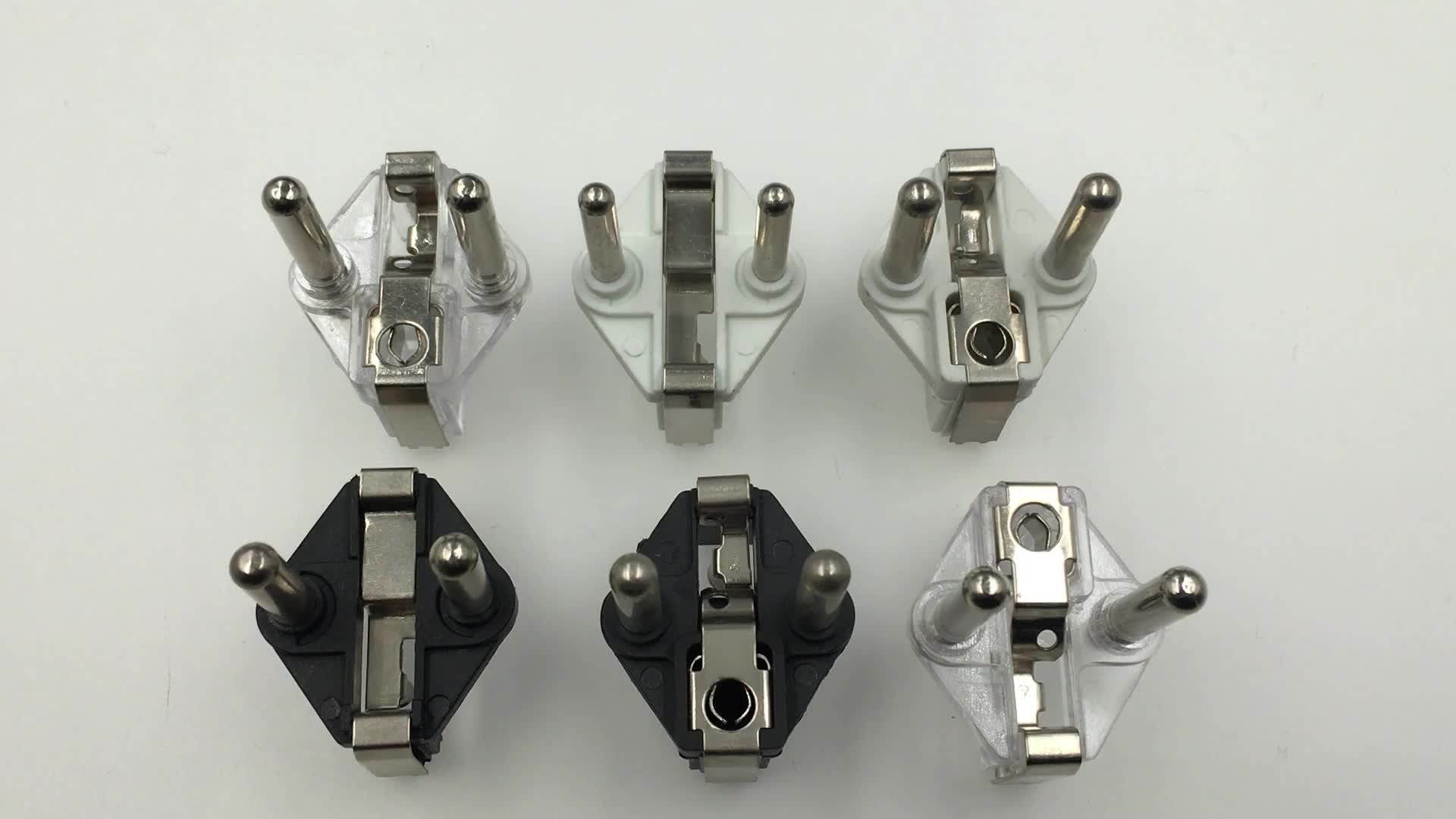 2.5 A Two-pin Plug Insert With 4.0mm Brass Pin ( Electrical 2.5 A ...