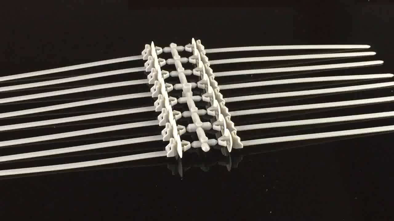 Body Oval Clip Fir Tree Releasable Head Screw Zip Wire Cable Tie Mould ...