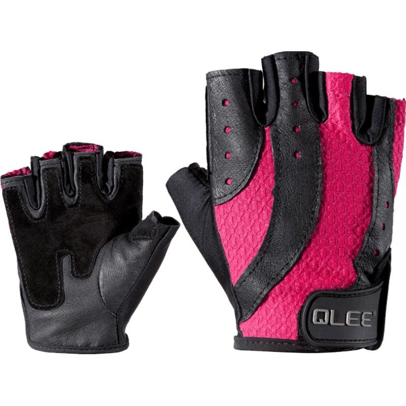 qlee动感单车手套女半指防滑透气薄款健身房运动夏季护掌器械手套_虎窝淘