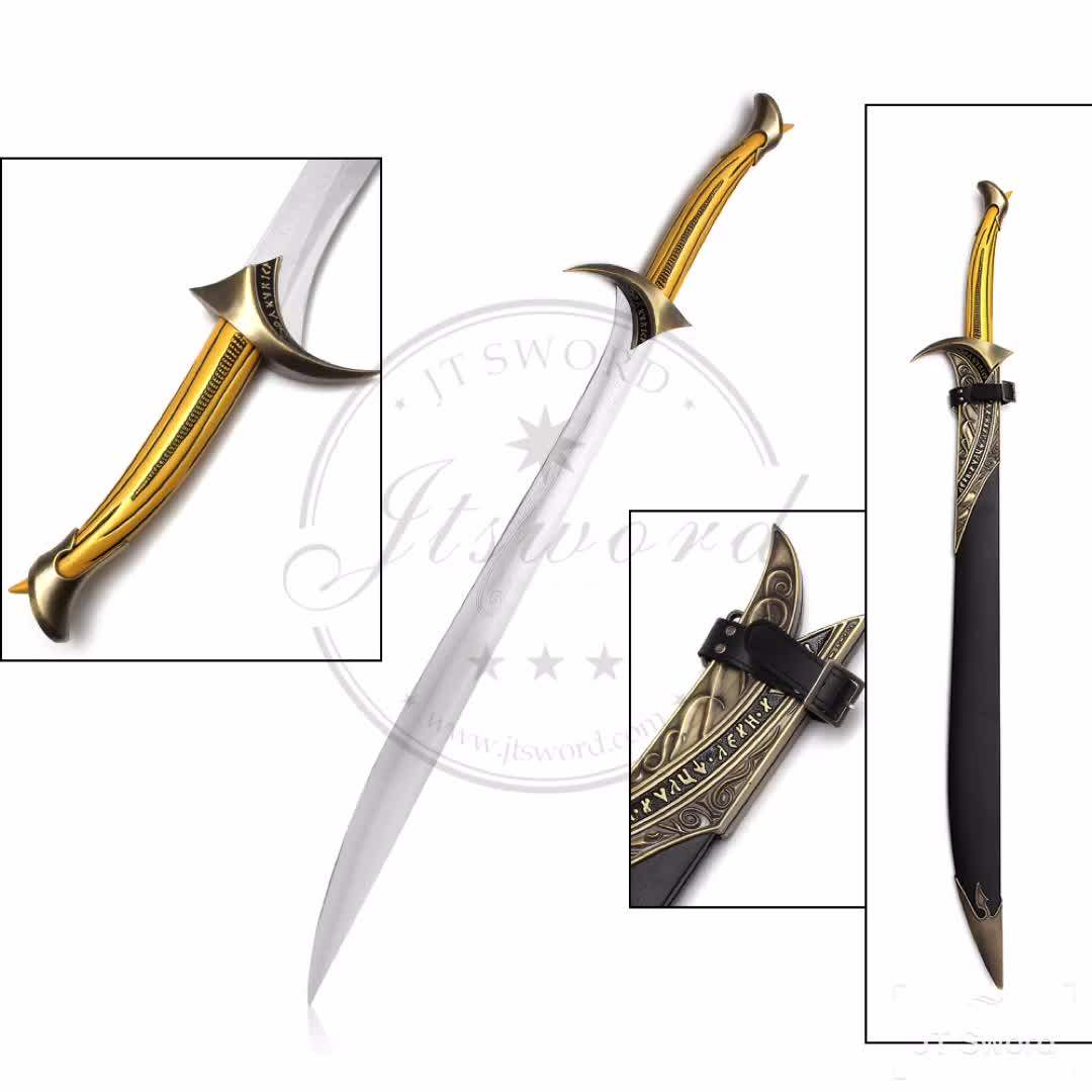 Movie The Hobbit Thorin Prop Replica Home Decor Steel Orcrist Sword ...