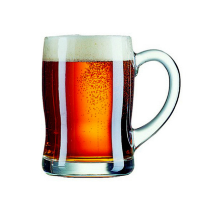 丽尊加厚玻璃啤酒杯水杯家用酒店