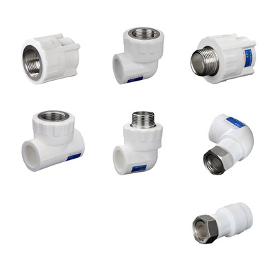 加厚PPR20直接弯头三通过桥弯4分ppr热熔水管配件堵帽接头管件