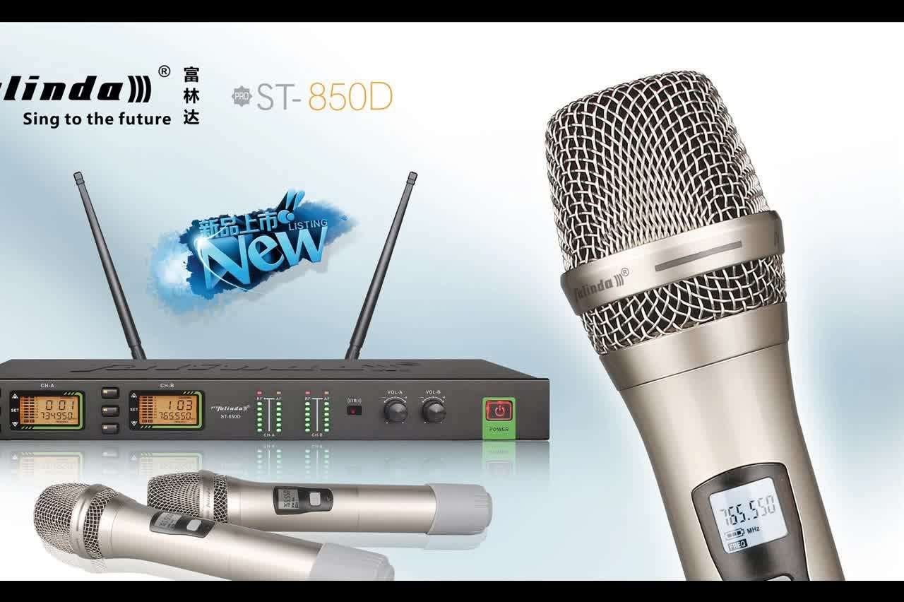 High Cost Performance Uhf Flexible Frequency Microphone For Karaoke ...