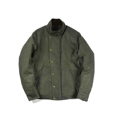 英式油蜡羊毛内胆夹克外套防水