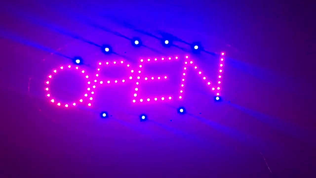 Neon Sign Open,Led Business Open Sign Advertisement Board Electric ...
