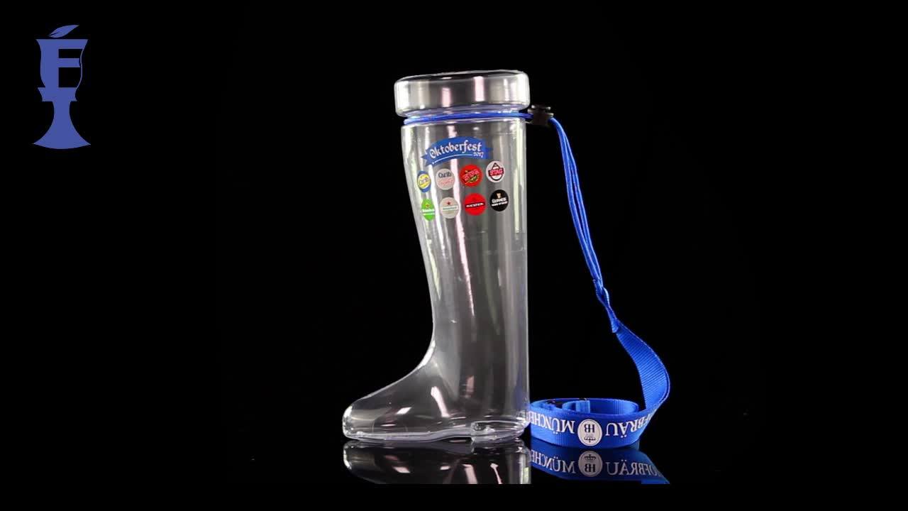 1000ml 1 Liter Plastic Beer Boots Plastic Beer Glass Bottles With ...