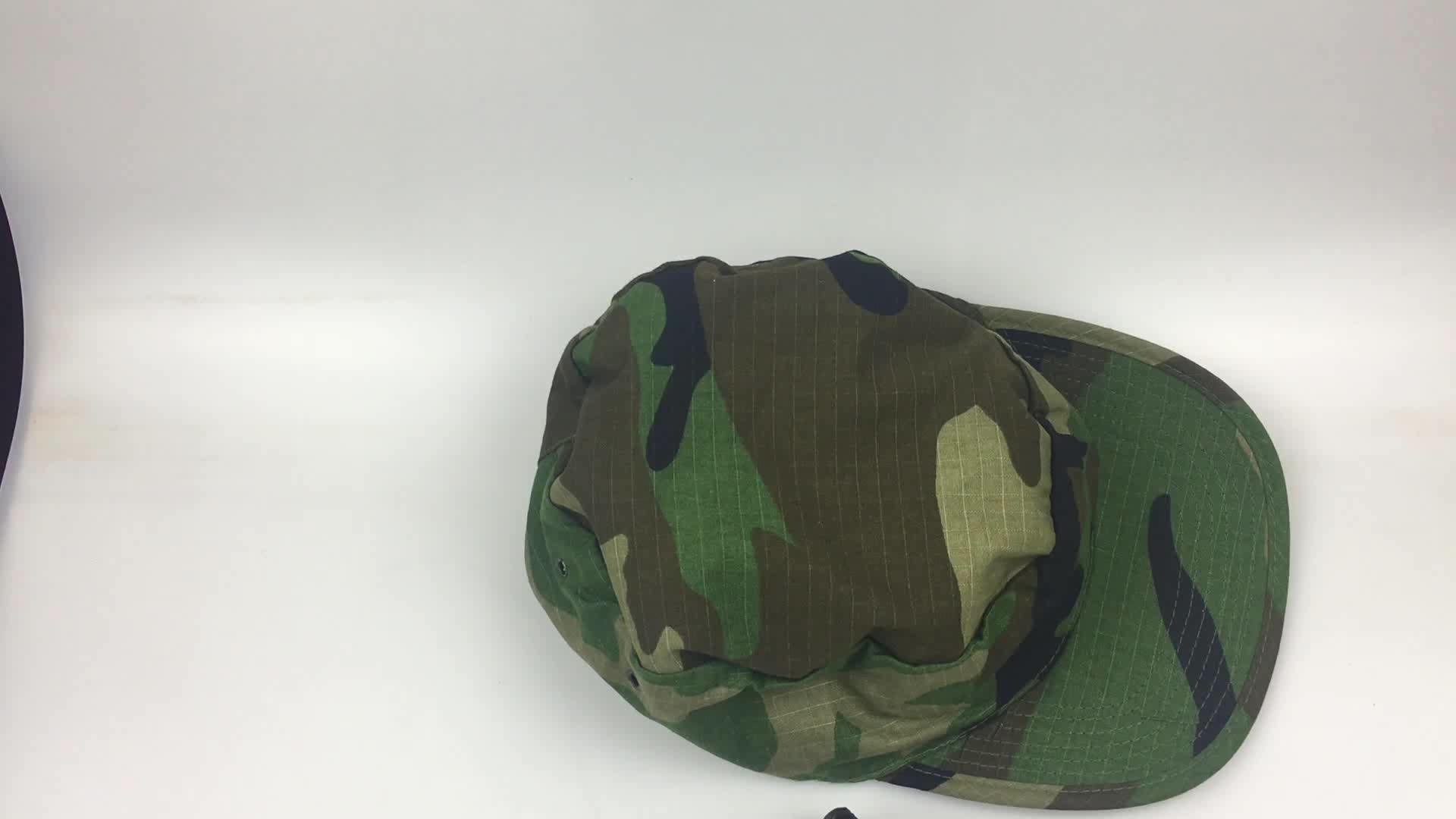 Army Tactical Woodland Camo Fatique Cap,Round Soldier Cap - Buy Round ...