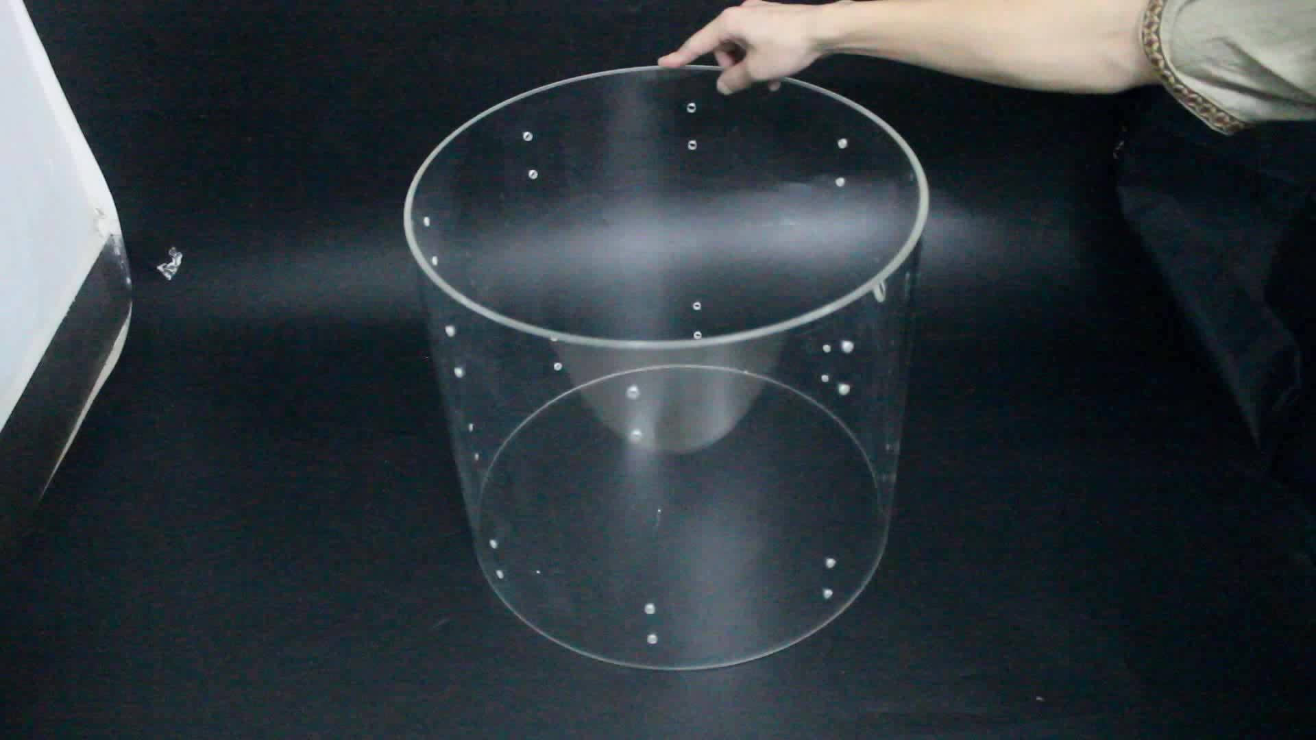 Acrylic Drum Shield Round Tank Aquarium Large Clear Cylinder - Buy ...