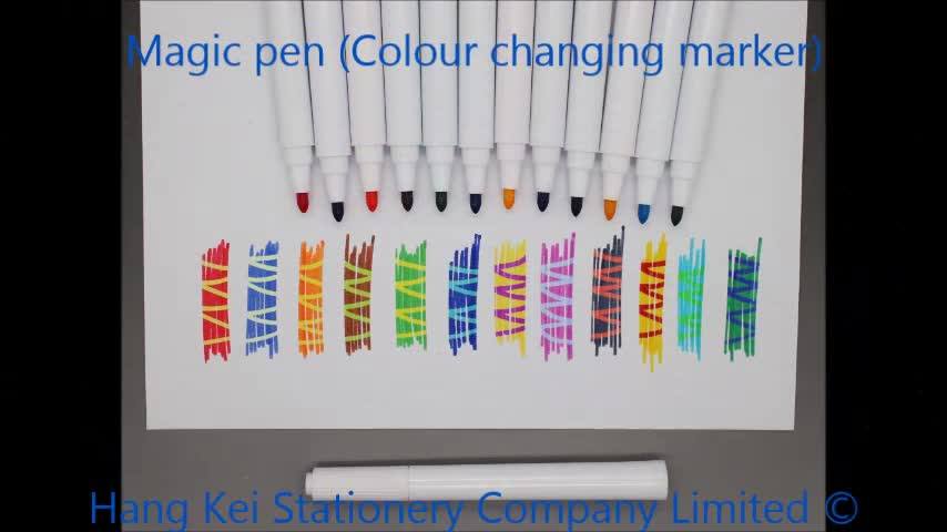 Rainbow Pens Magic Colour Marker Pen With Color Changing - Buy Rainbow ...