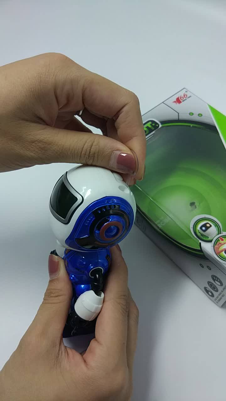 Novo Brinquedo De Mini Robô De Metal Operado A Bateria Inteligente Com ...