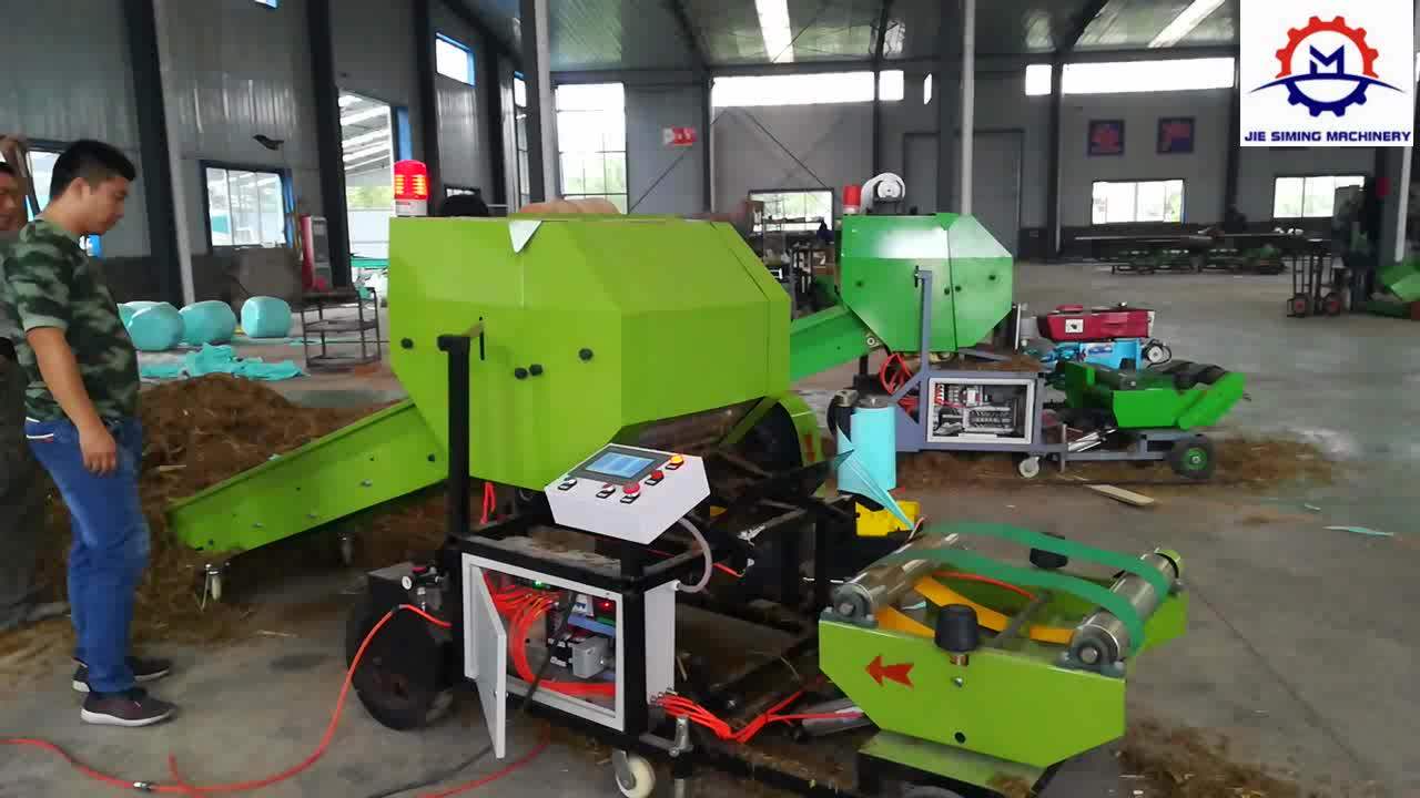 High Efficiency Round Hay Baler/silage Round Baler Wrapper All In One ...