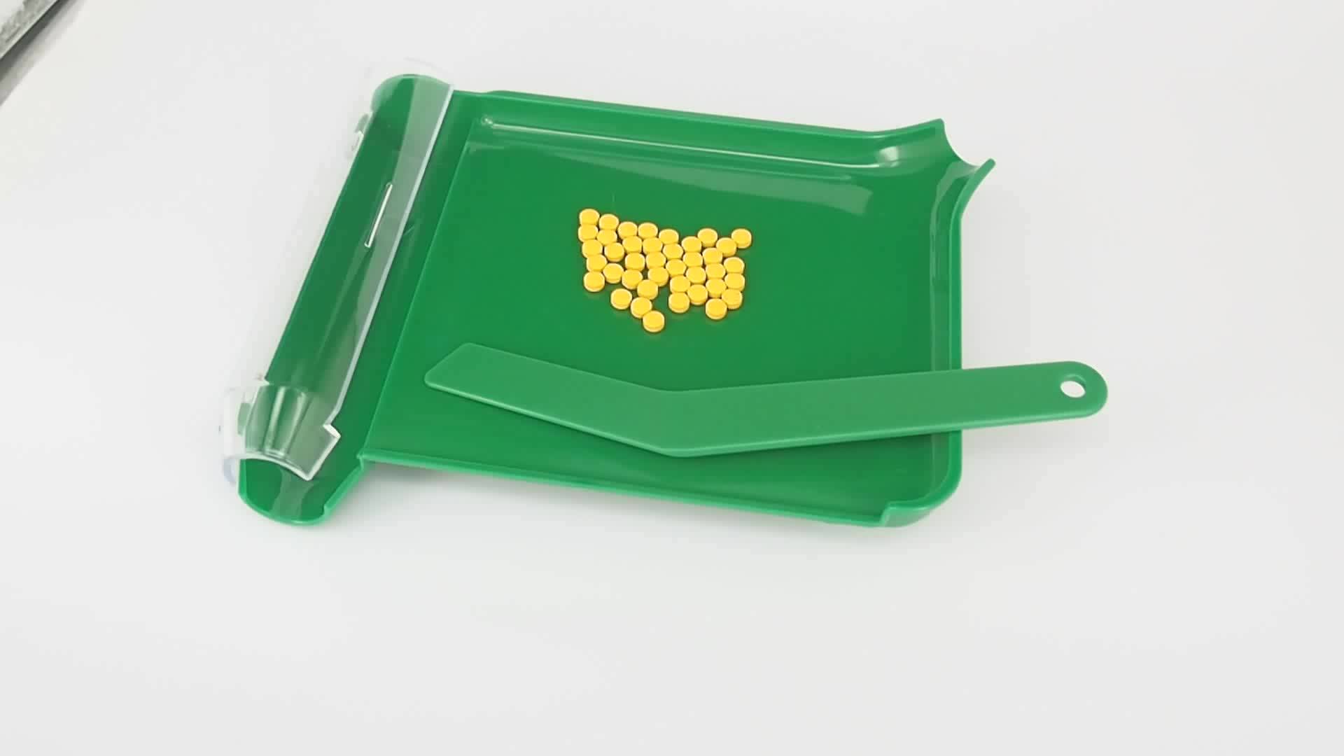 Customized Plastic Pill Counting Tray With Spatula Pharmacy Use - Buy ...