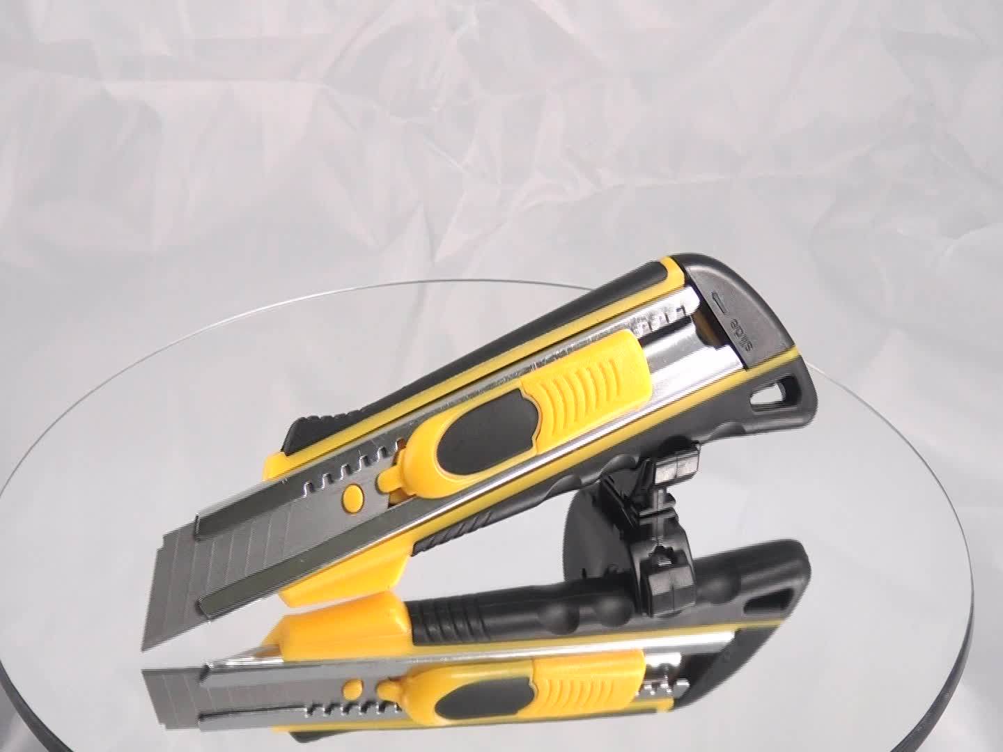 New Design Box Cutter 18mm Blade Auto-retractable Holder Safety Knives ...