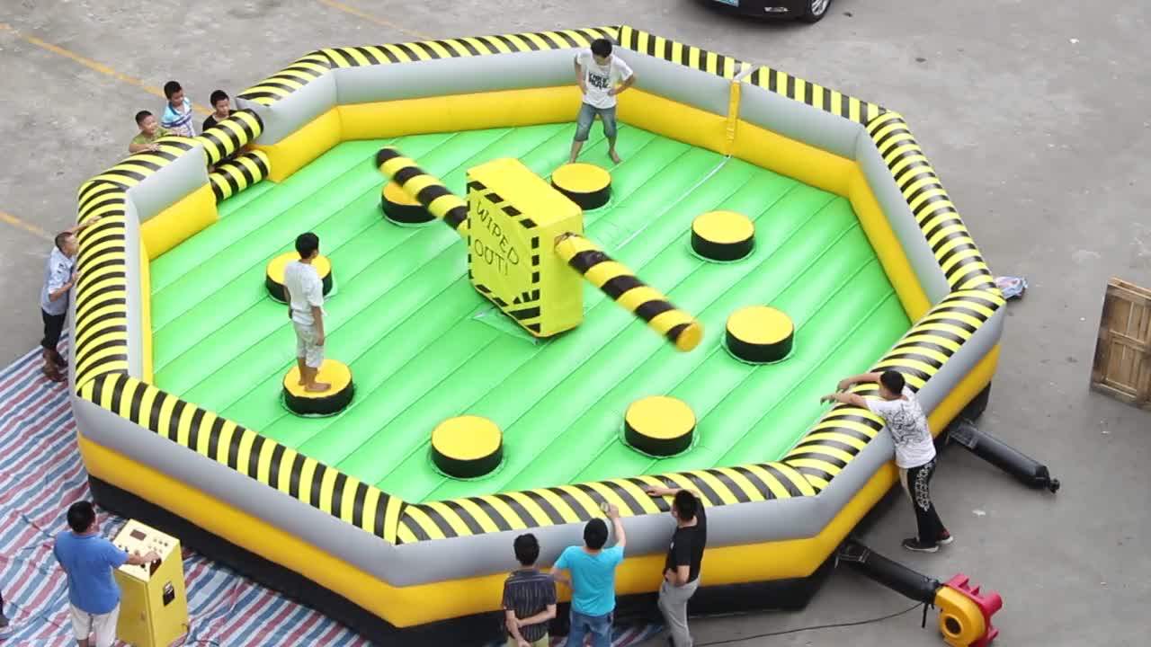 30ft X 30ft Giant Wipeout Inflatable Sport Games Inflatable Rotating ...