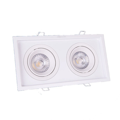 双头cob格栅灯雷士铝材射灯商场