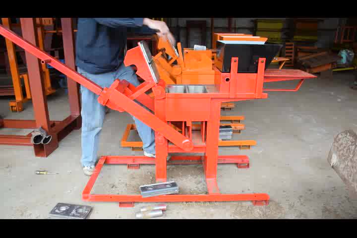 Qmr2-40 Small Manual Hand Press Compressed Concrete Earth Block Brick ...