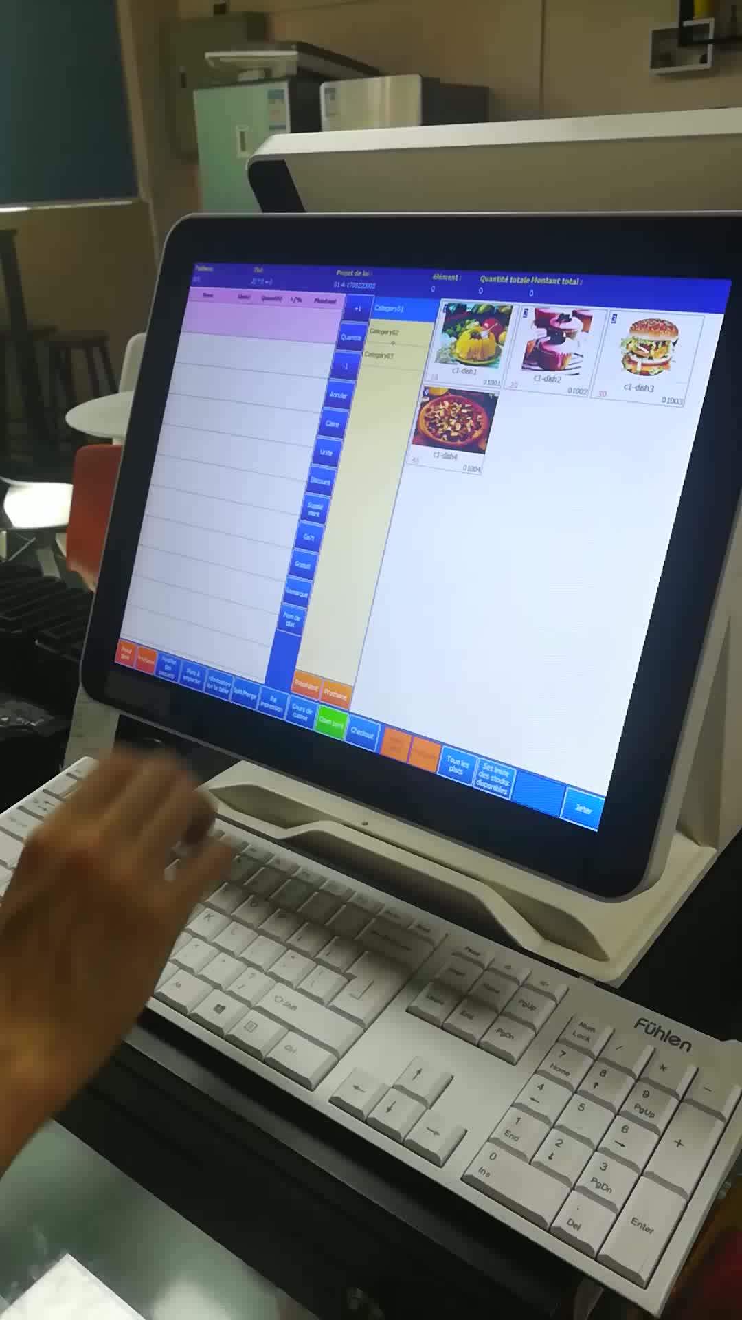 Buy A Cafe Dual Screen Cash Register With Capacitive Touch Function ...