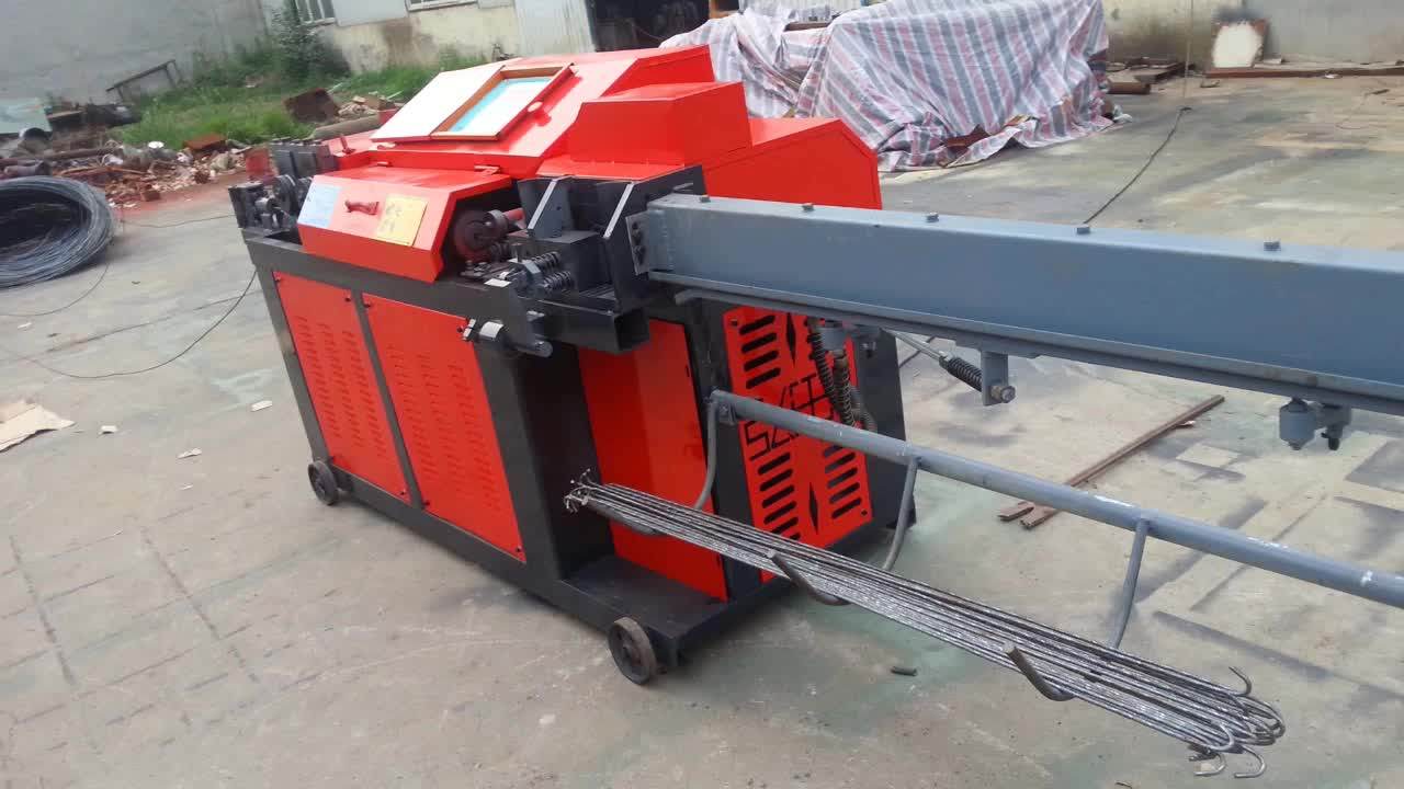 Cnc Gw4-12 Automatic Deformed Bar Round Bar Bending Hook Machine Price ...