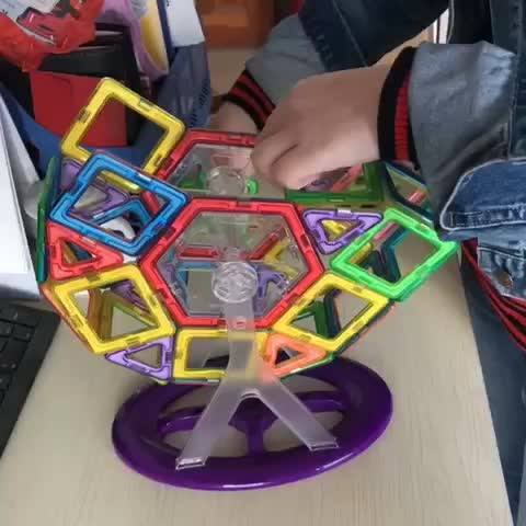 Plastic Connector Magnetic Toy Car,Kids Interlocking Building Block ...