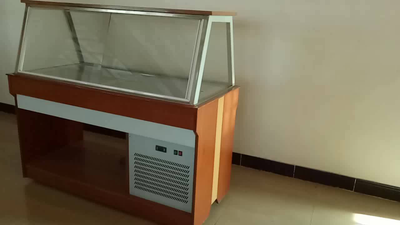 Guangzhou Buffet Showcase Refrigerator Counter Wooden Refrigeration ...