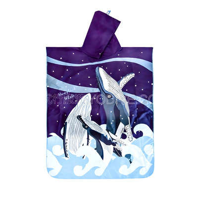 OCEANARIUM 速干沙滩斗蓬浴袍 浮潜潜水冲浪换衣裕袍 斗篷 毛巾衣