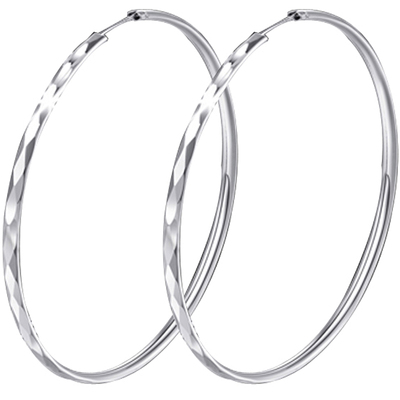 925纯银大耳圈女韩国气质银耳环夸张时尚圆环小众设计感百搭耳扣