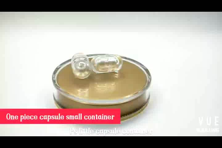 High Quality Acrylic Mini Clear Capsule Container A Capsule Shaped Pill ...