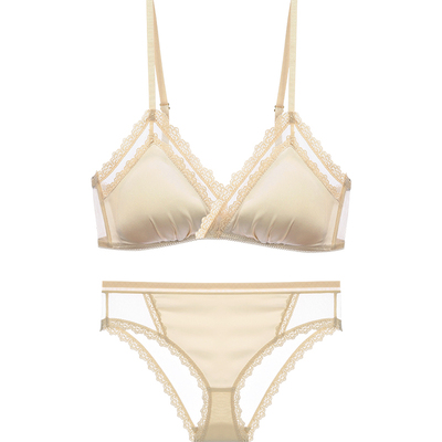 BOTHYOUNG宝诗嫣性感薄款小胸内衣女无钢圈法式文胸三角杯胸罩