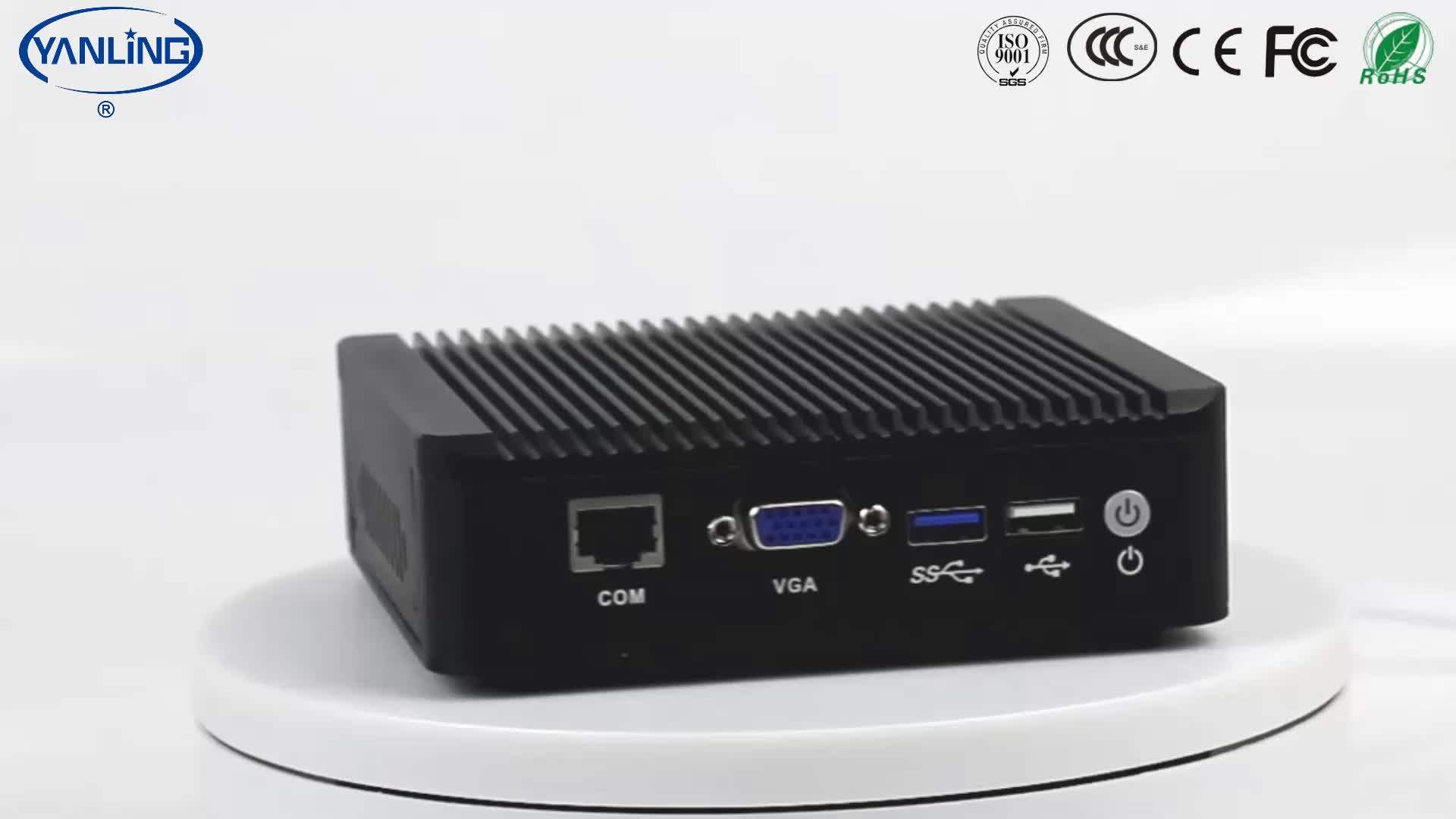 Atom E3845 Vpn Server Mini Pc Quad Core Fanless Pfsense Firewall With 4 ...