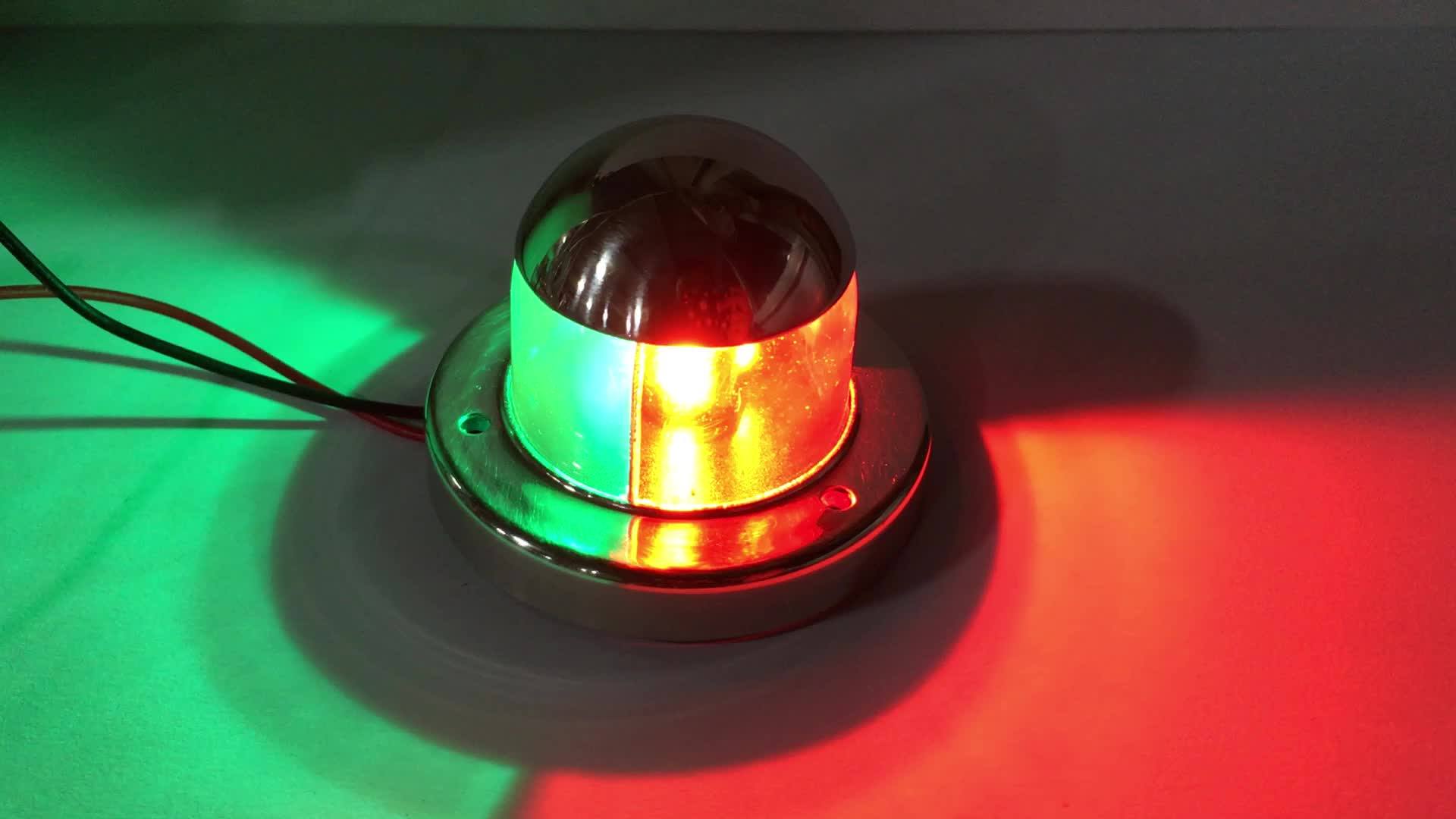 12v Dc Led Stainless Steel 316 Marine Navigation Boat Bi-color Bow ...