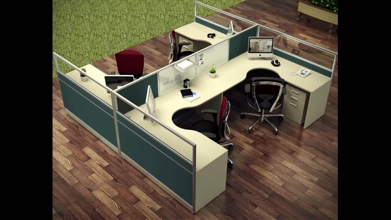 China Factory Modern Workstation Divider Office Cubicle Staff Table 3 ...