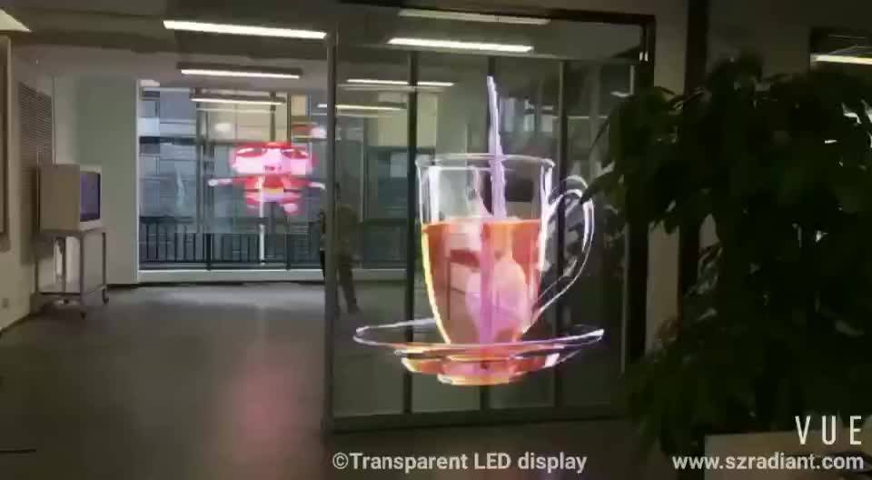 Manufacturer Full Color See Through Display P10.4 Transparent Rental ...