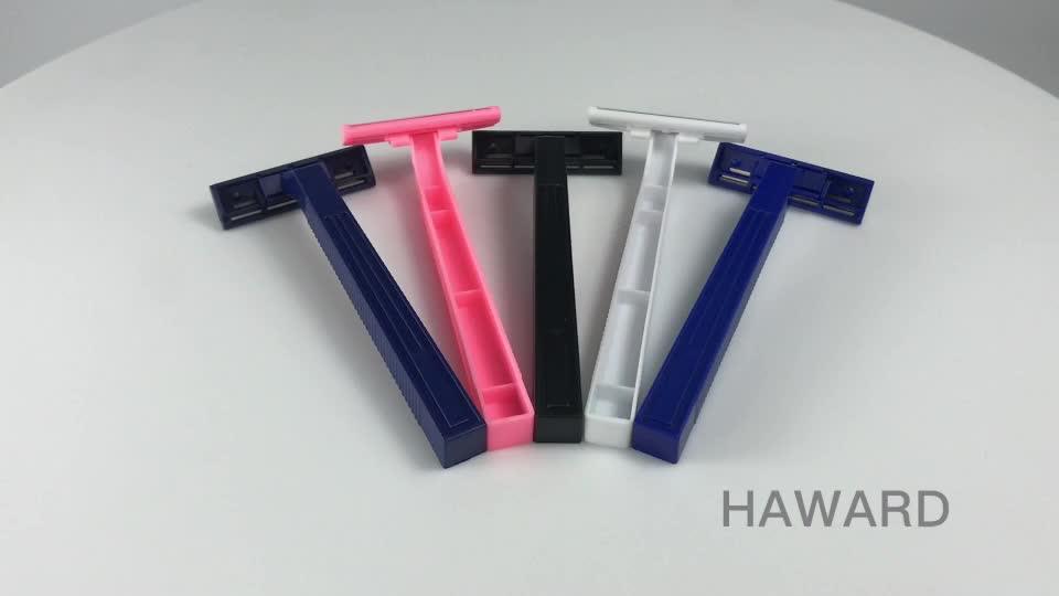 Disposable Razor Twin Blade Stainless Steel Plastic Handle Manual ...