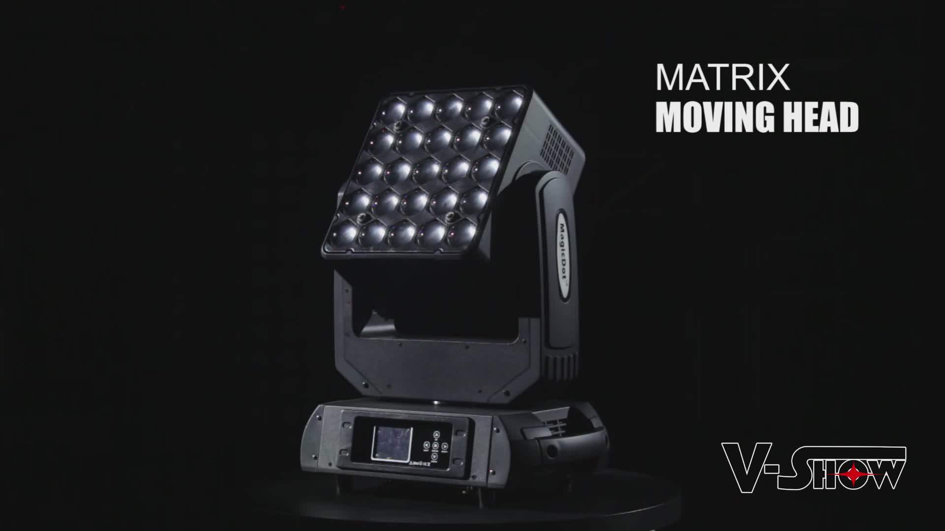 Zoom Moving Head 5x5 Matrix Panel Light Strong 15w Rgbw 4in1 Moving ...