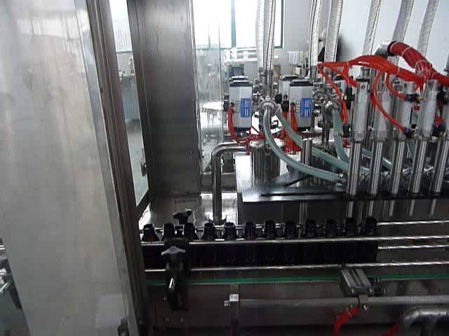 Auto Automatic Linear Container Filling Line With Gravity Filler - Buy ...