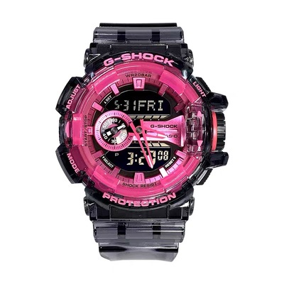 卡西欧透明冰川双显手表