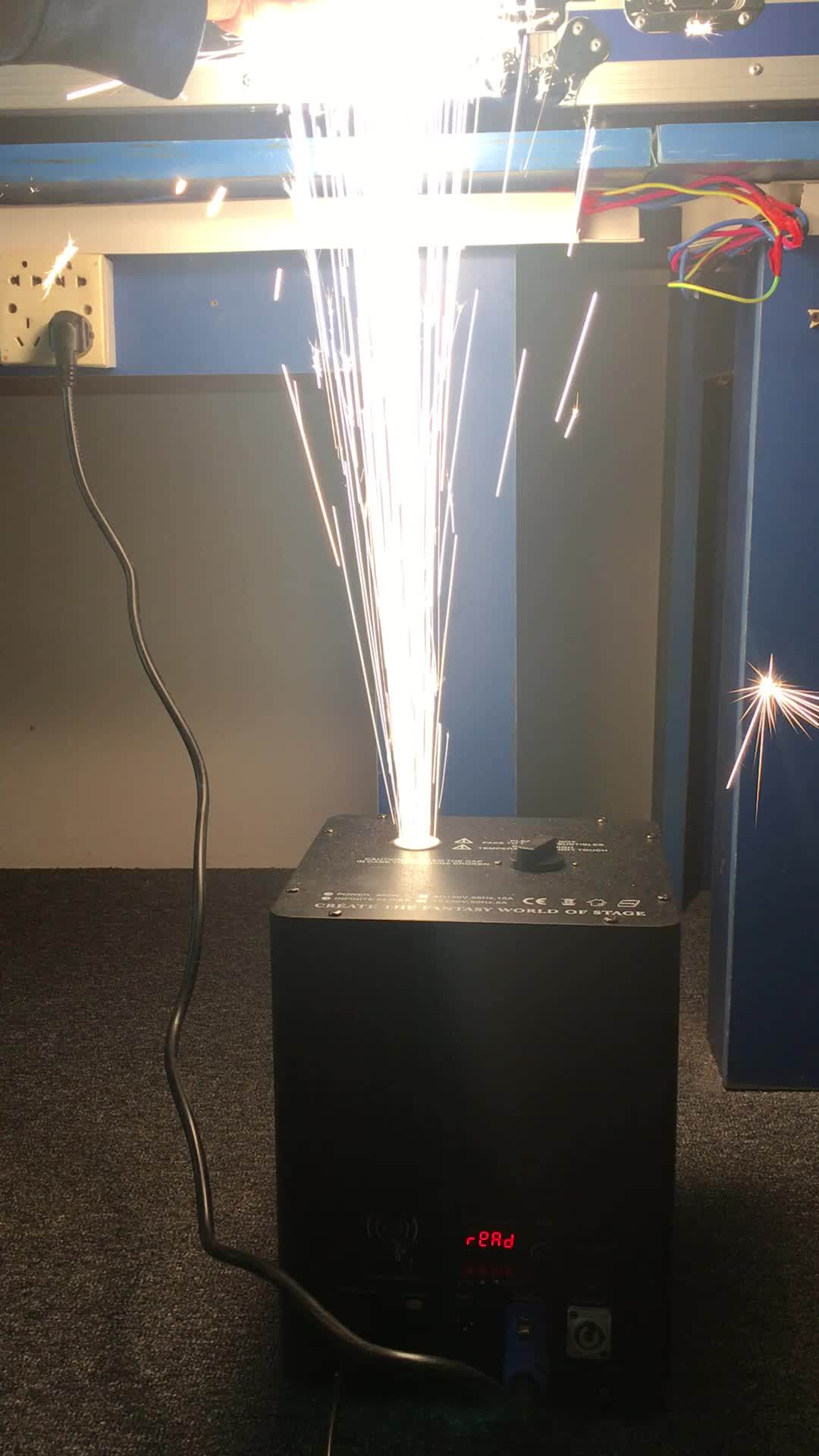 Indoor Cold Fireworks Machine Spark Fountain With Dmx And Ir Remote ...