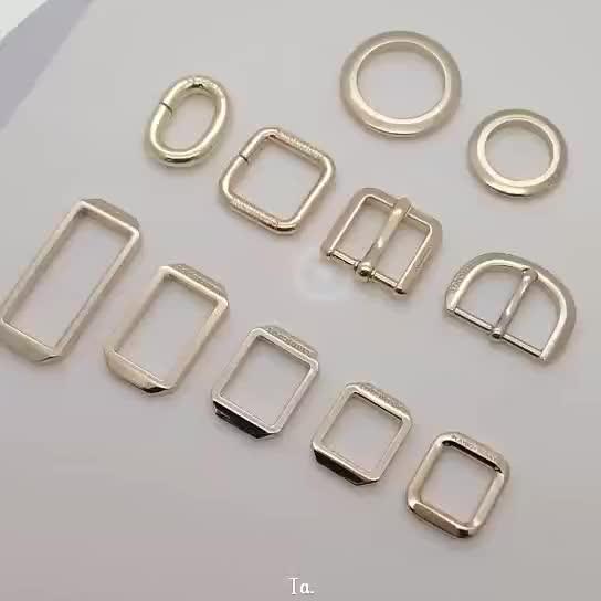 Customized 1 Inch Rectangular Slide Buckle 25mm Metal Adjuster Buckle ...